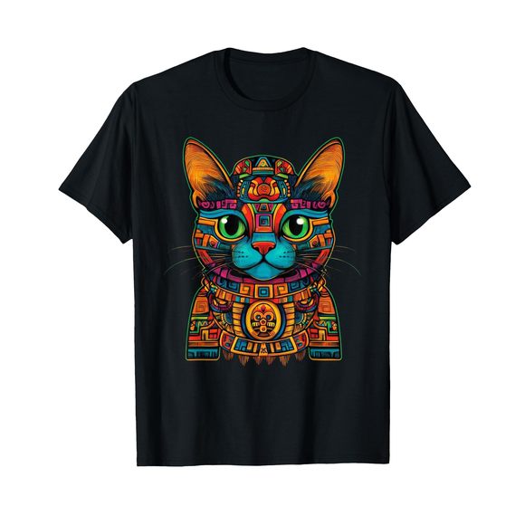 Aztec Cat Art Apparel | Tops | Aztec Cat Art Mexican Tshirt | Poshmark